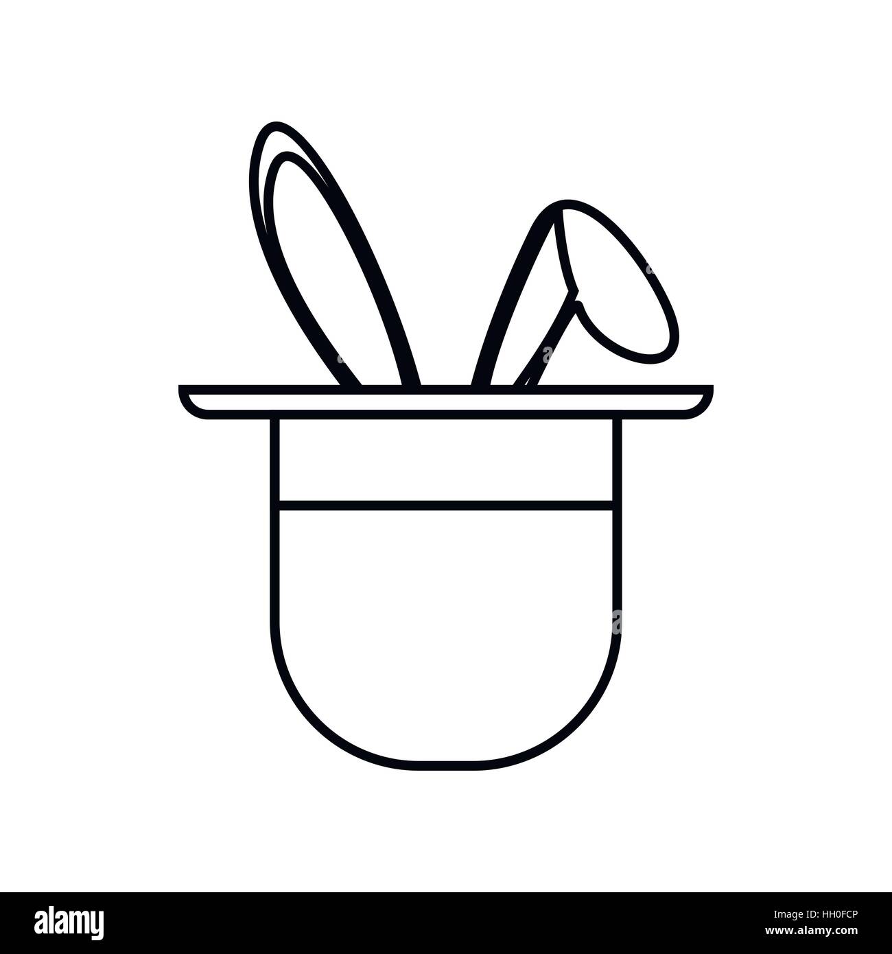 Inside top hat Stock Vector Images - Alamy