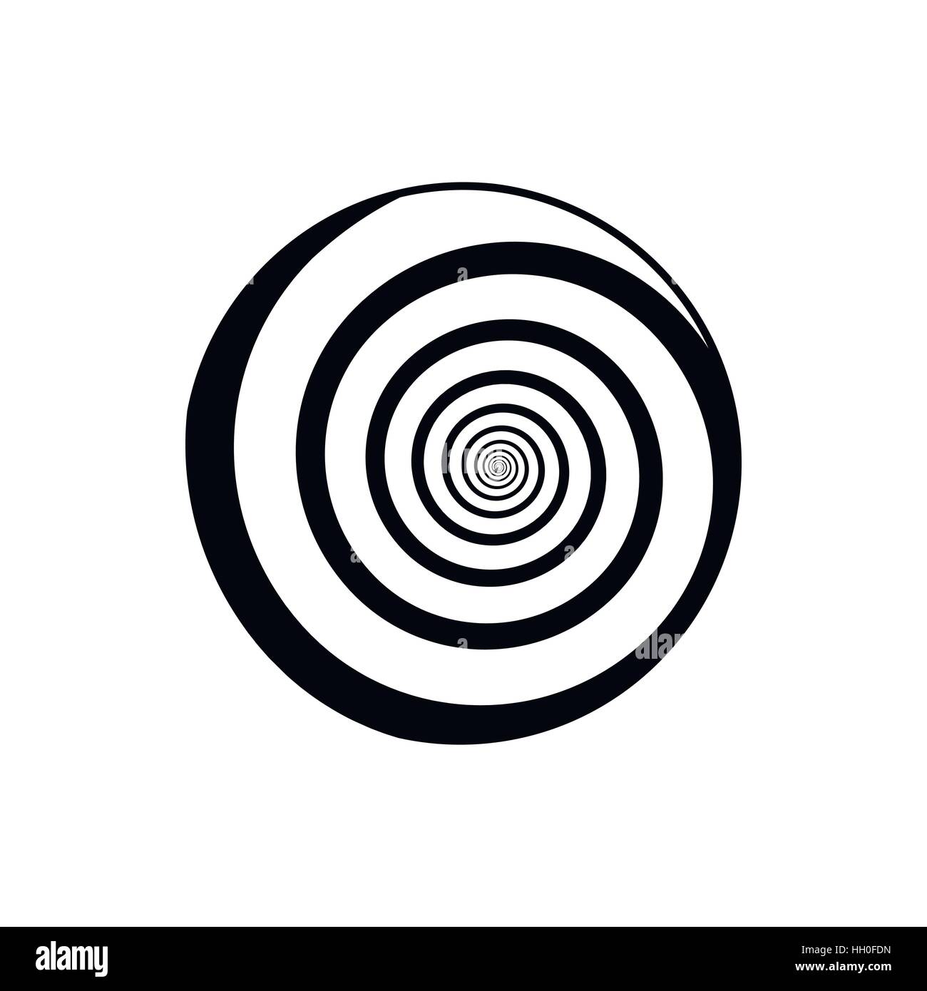 Hypnotic circle icon, outline style Stock Vector Image & Art - Alamy
