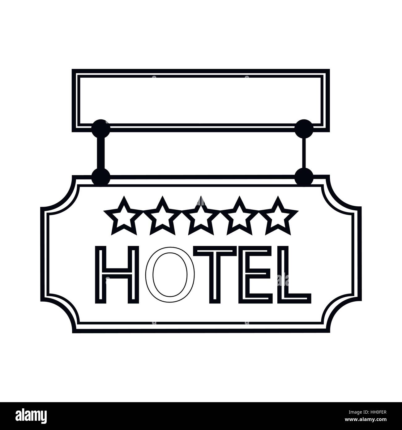 Hotel lobby reception simple Cut Out Stock Images & Pictures - Alamy