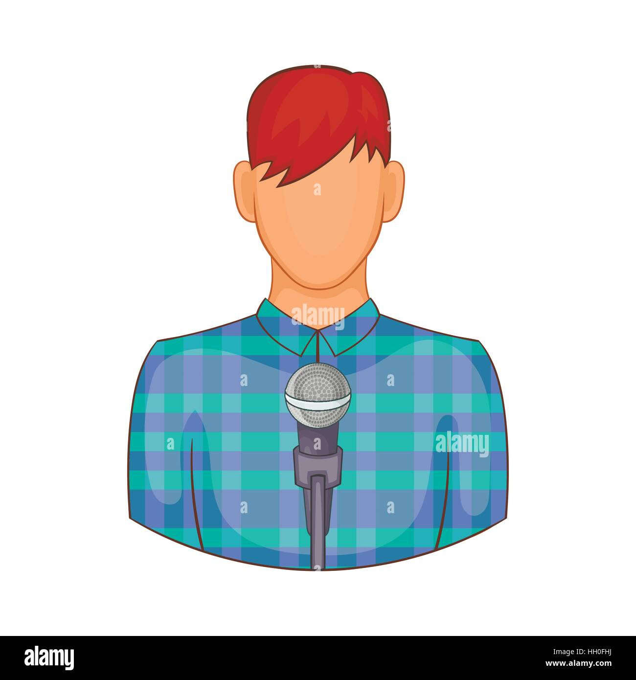 Hand holding microphone singing Stock Vector Images - Alamy