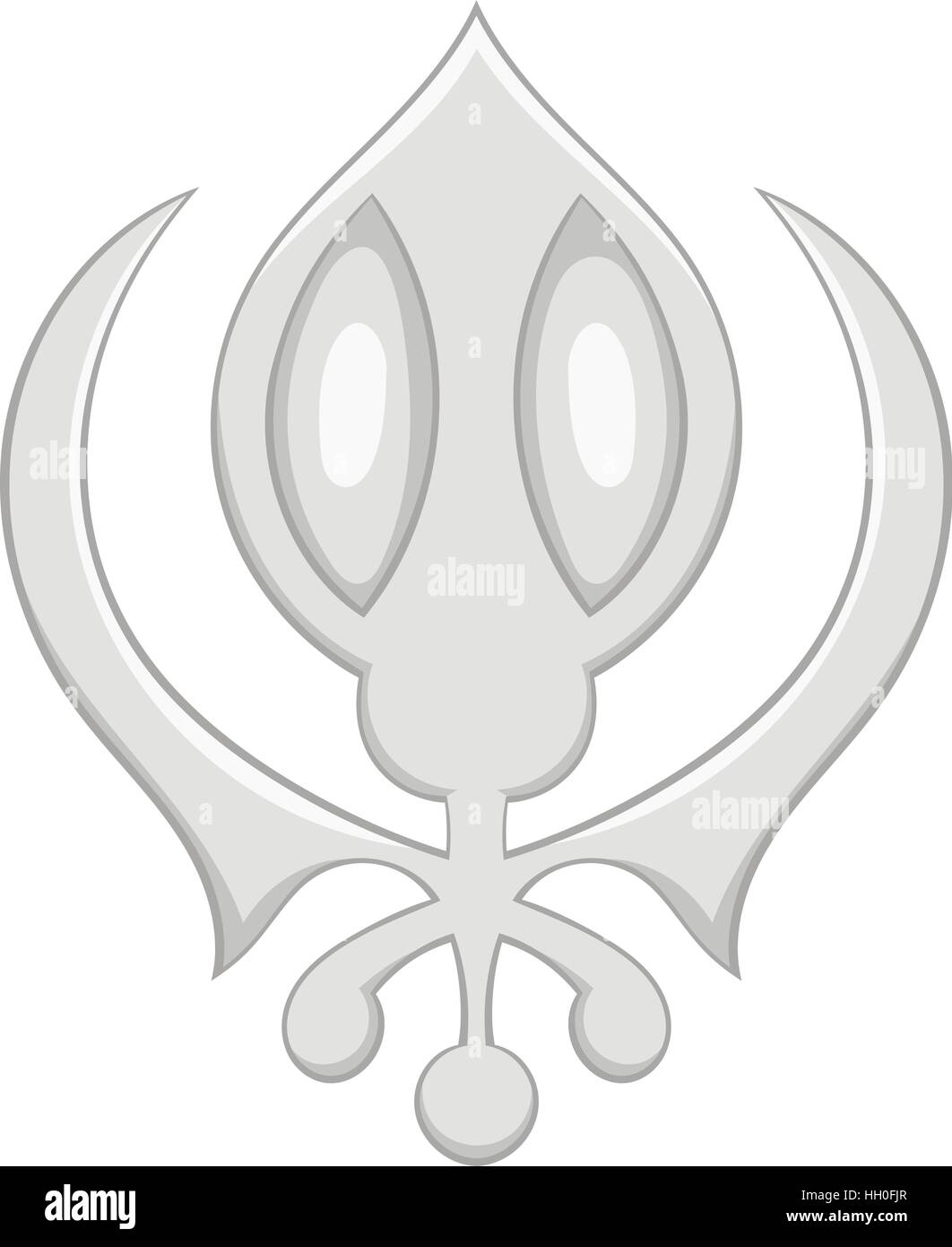 Sikhism symbol icon in cartoon style Stock Vector Image & Art - Alamy