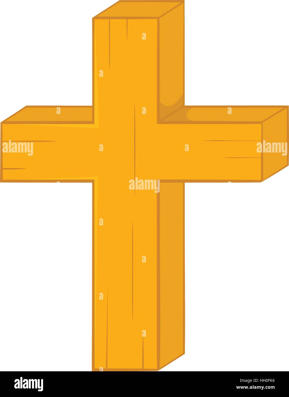 Christian cross icon in cartoon style Stock Vector Image & Art - Alamy