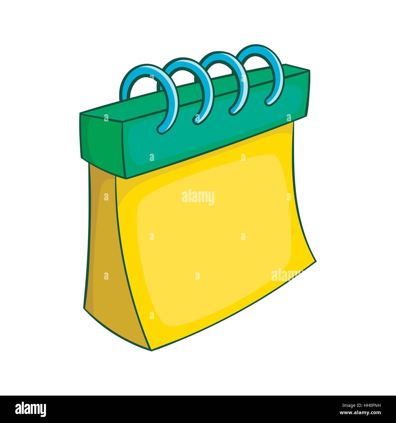 Calendar icon in cartoon style Stock Vector Image & Art - Alamy