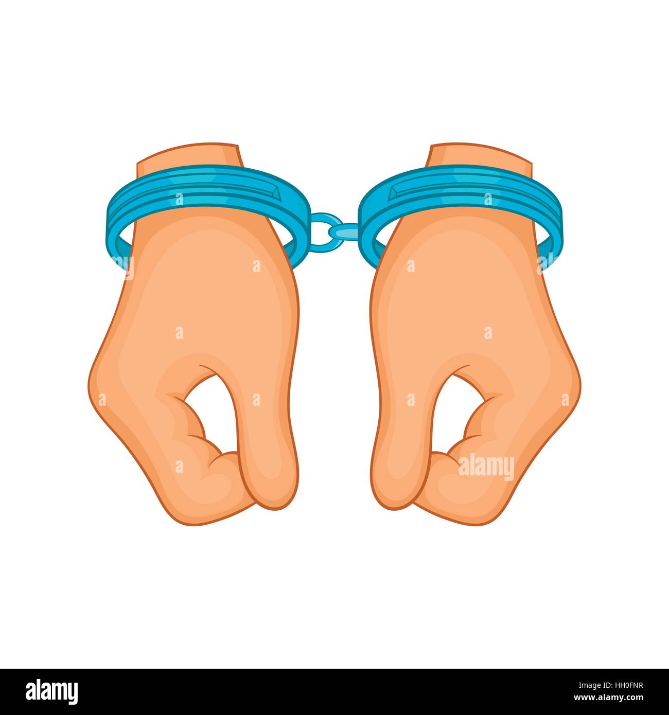 Hands in handcuffs icon, cartoon style Stock Vector Image & Art - Alamy