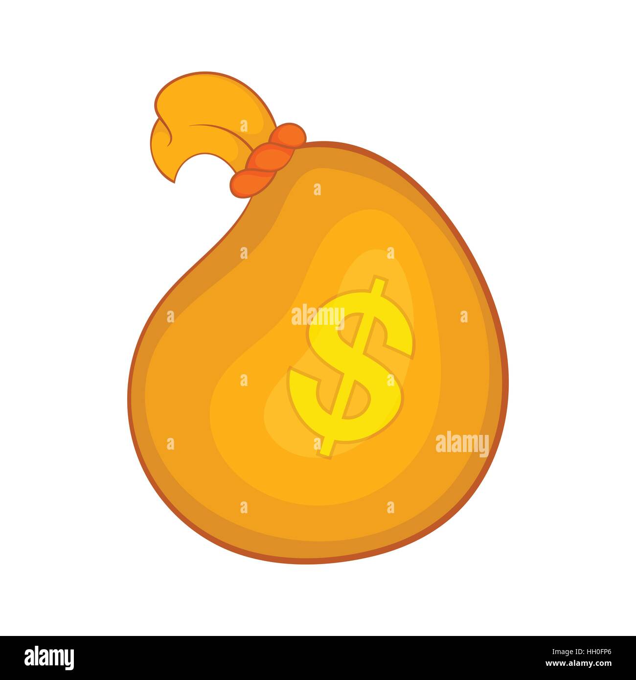 Money bag icon in cartoon style Stock Vector Image & Art - Alamy
