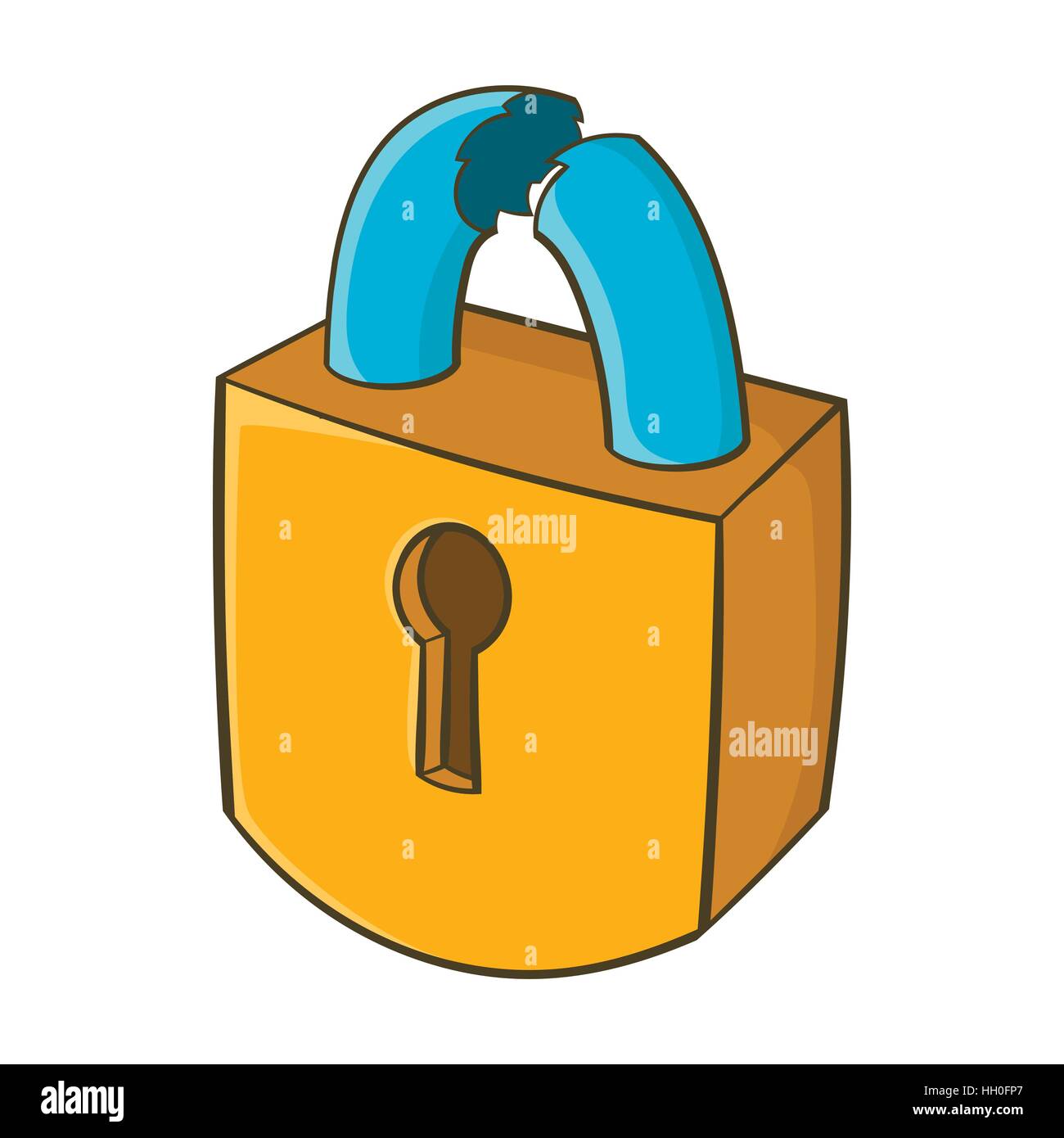 Padlock Cartoon High Resolution Stock Photography and Images - Alamy