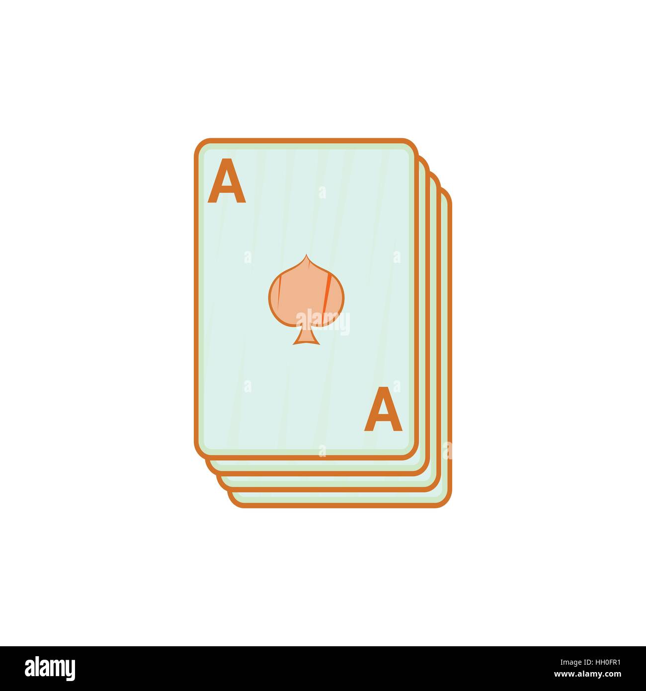 Cartoon illustration spade card suit hi-res stock photography and ...