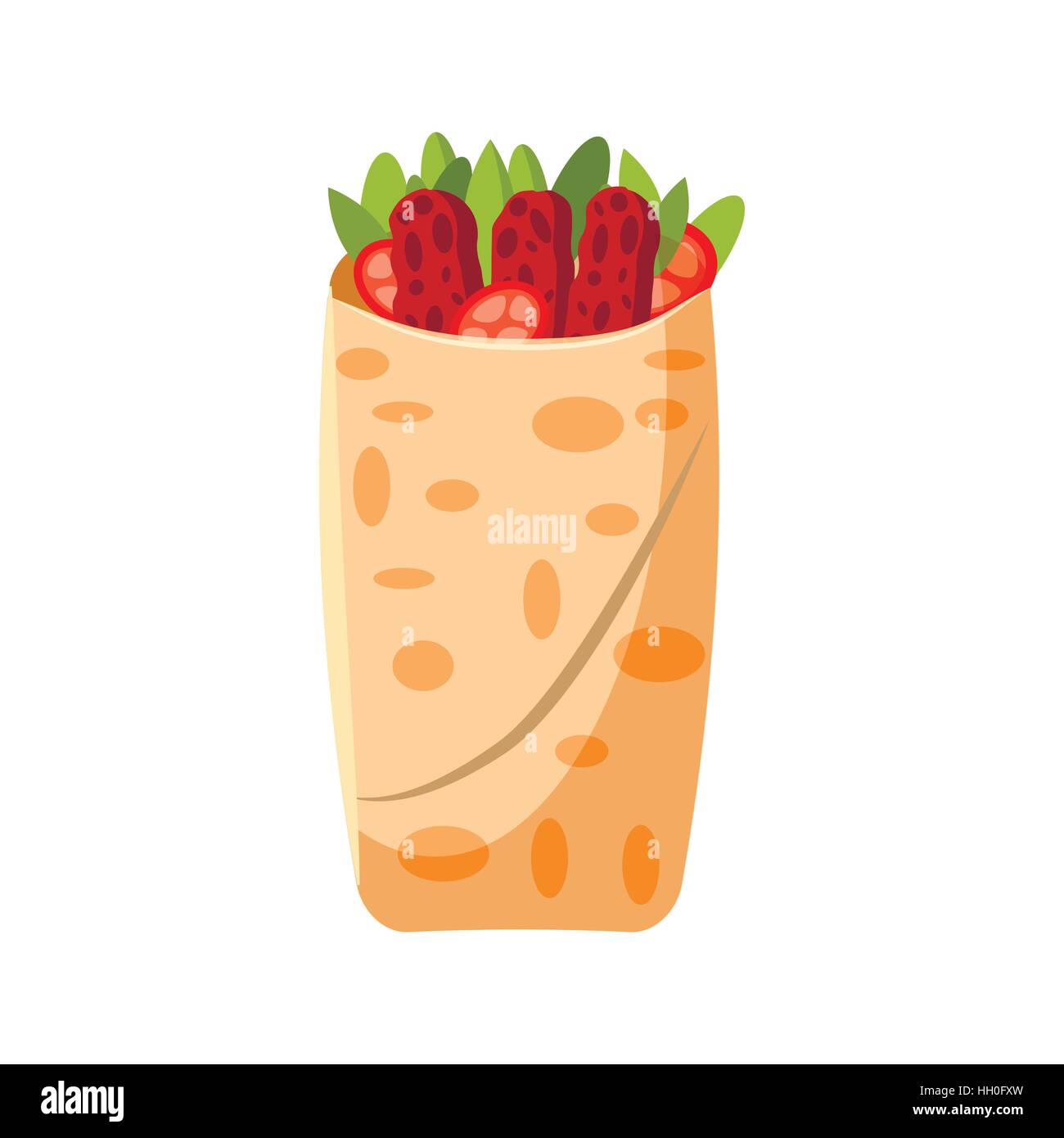 Shawarma icon in cartoon style Stock Vector Image & Art - Alamy