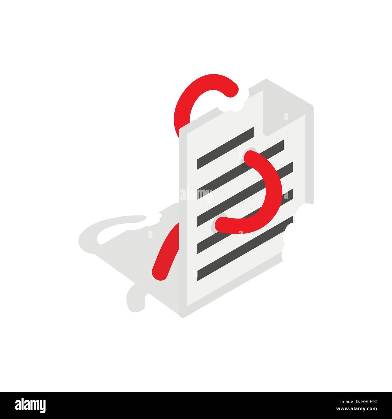 Computer worm, document destruction icon Stock Vector Image & Art - Alamy