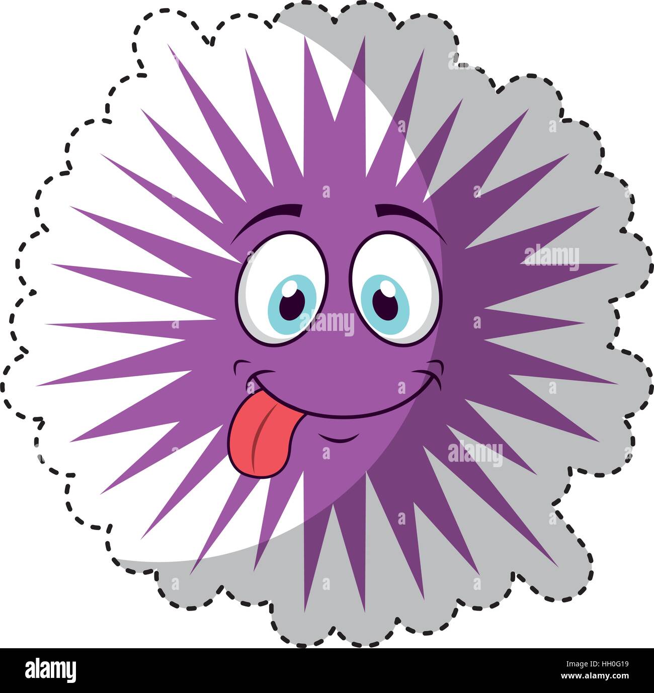 bacterium comic character icon vector illustration design Stock Vector ...
