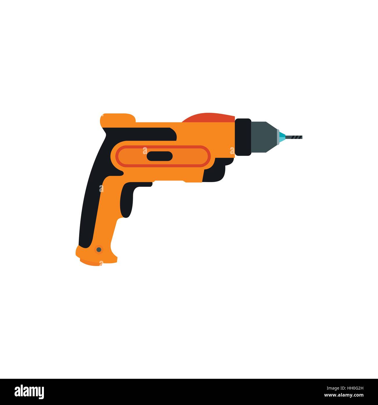 Drill icon, flat style Stock Vector Image & Art - Alamy