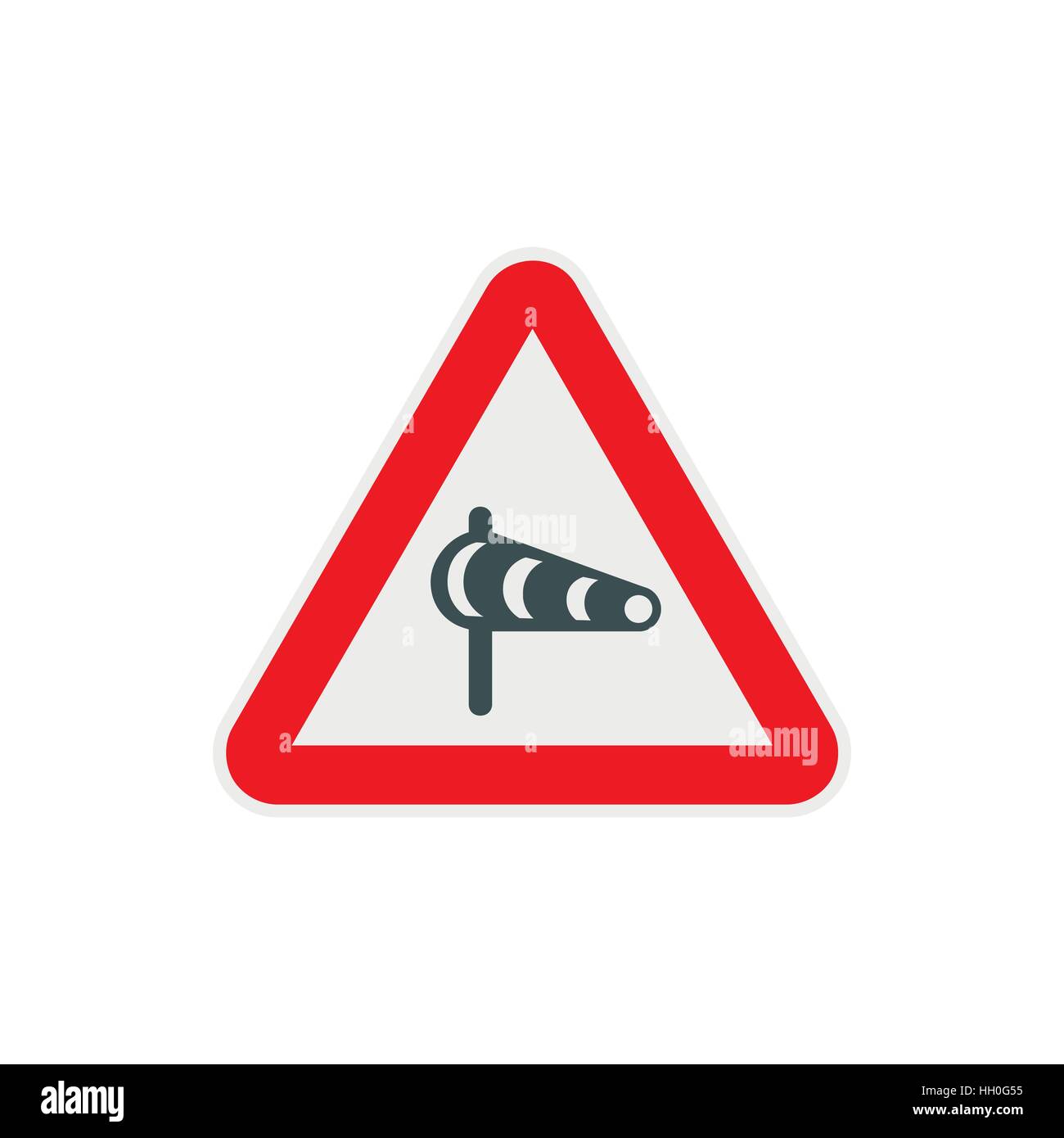 Side wind road sign warning hi-res stock photography and images - Alamy