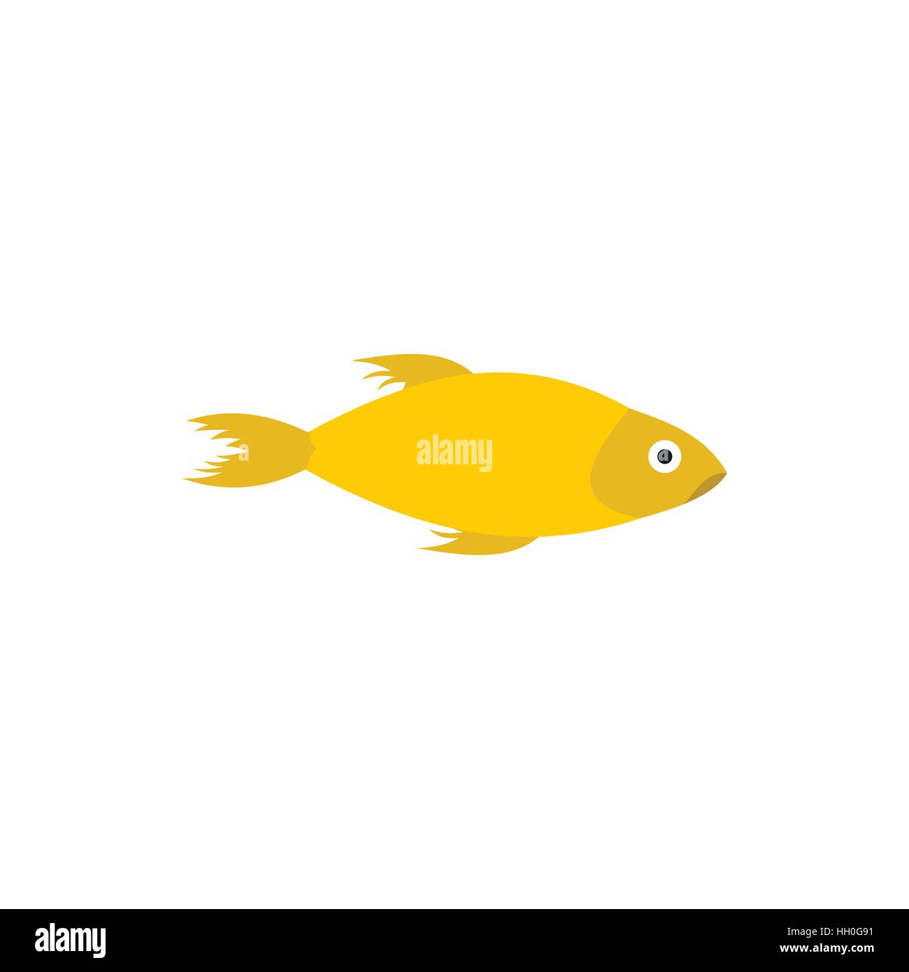 Beautiful yellow exotic fish in Cut Out Stock Images & Pictures - Alamy