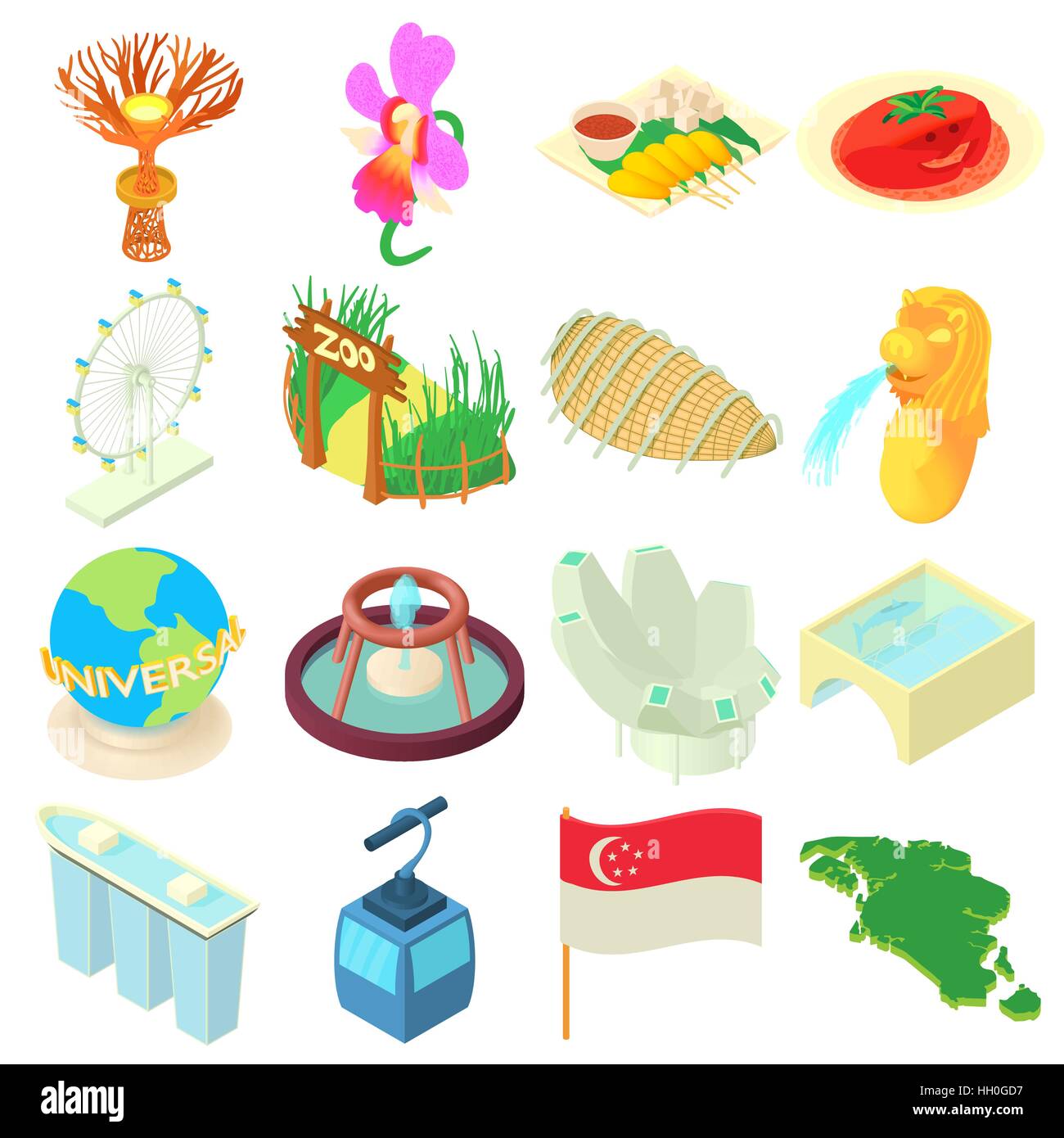 Singapore strait map Stock Vector Images - Alamy