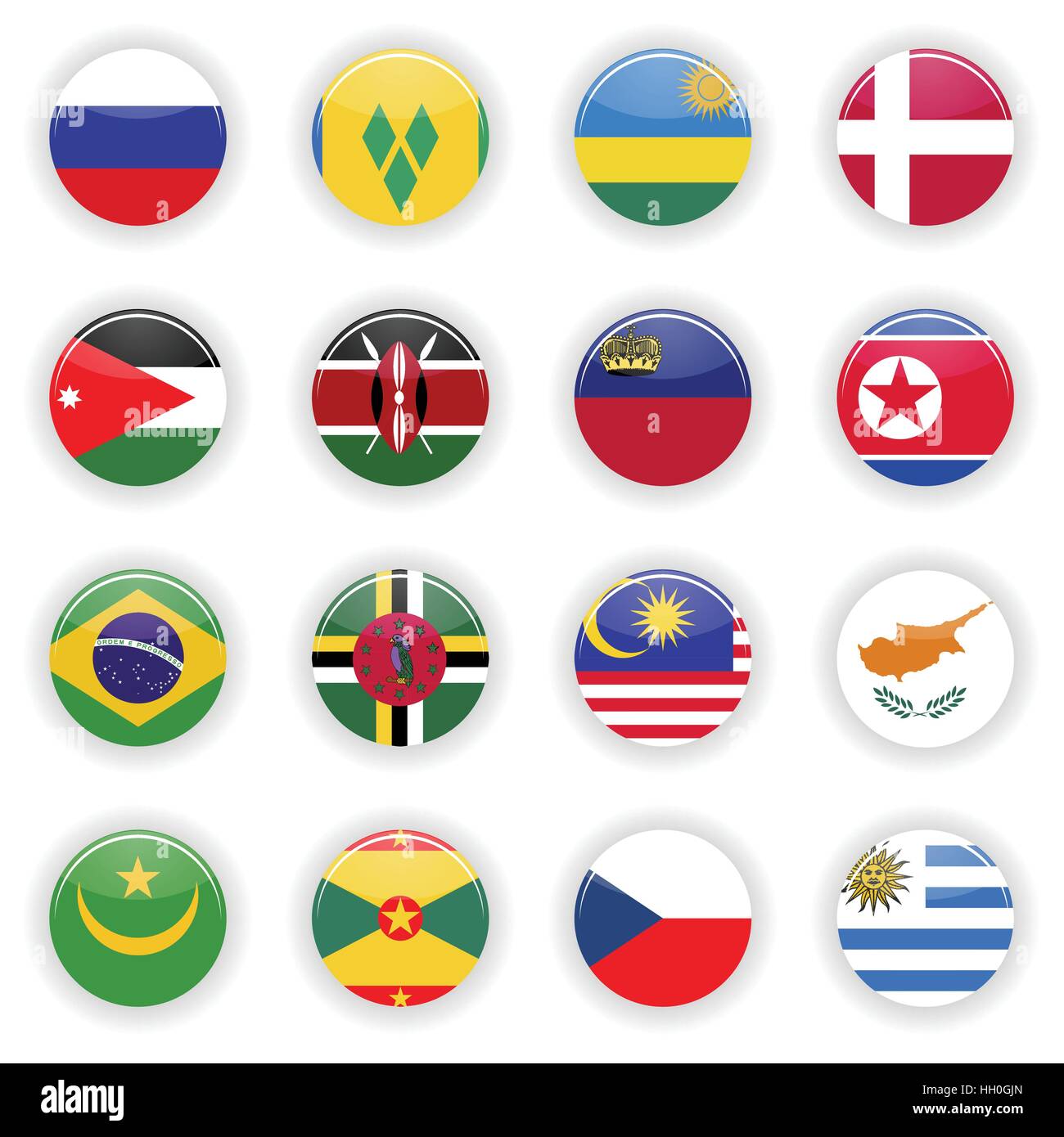 Flags set of the world Stock Vector Image & Art - Alamy