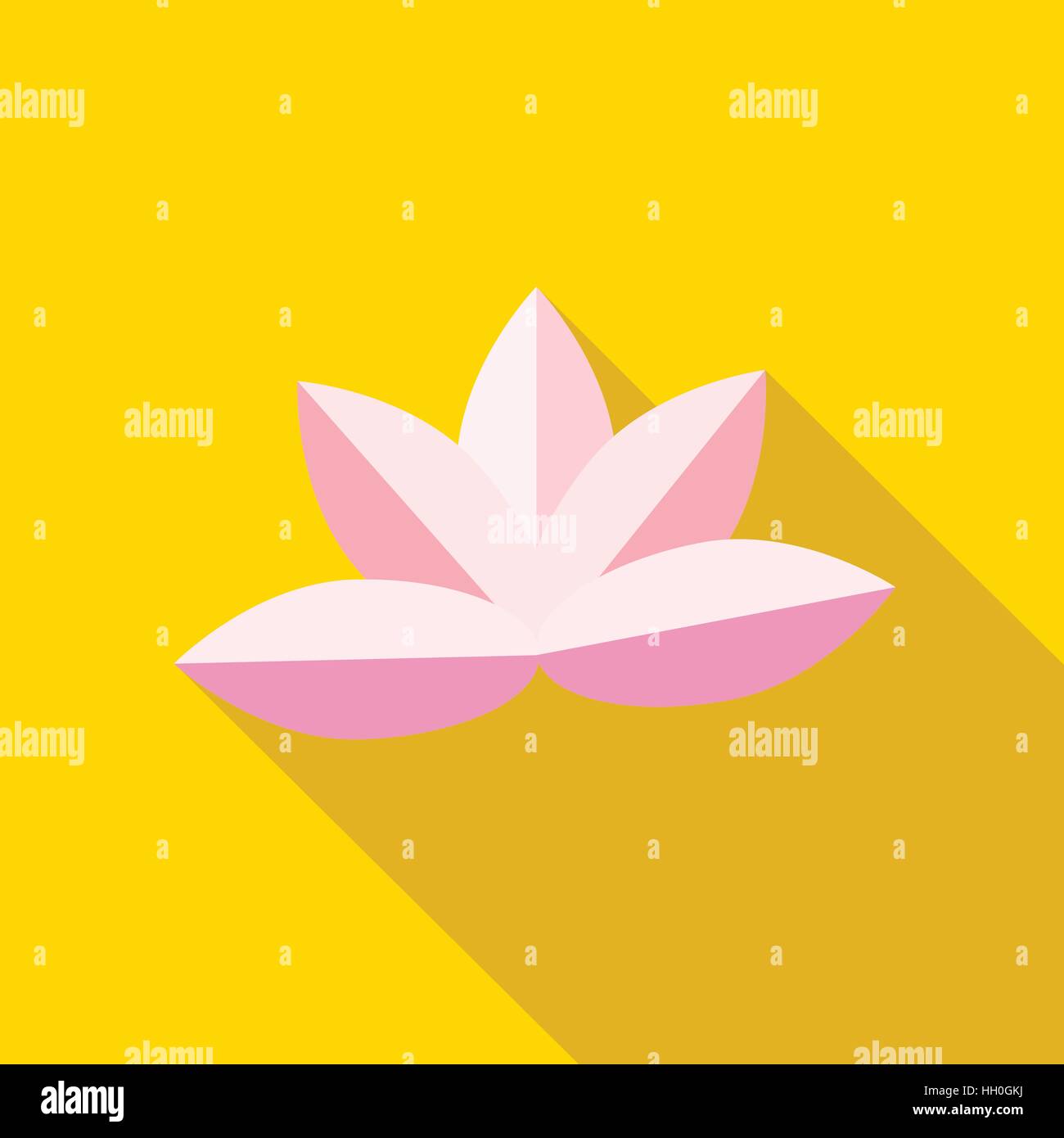 Lotus flower icon, flat style Stock Vector Image & Art - Alamy