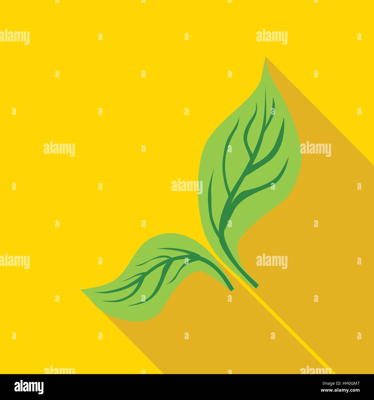 Mint leaf detail Stock Vector Images - Alamy