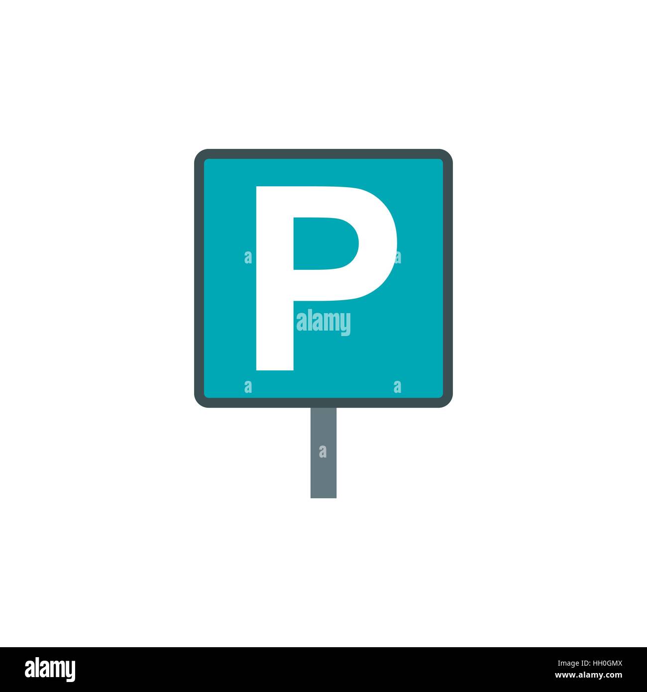 Single parking place Stock Vector Images - Alamy