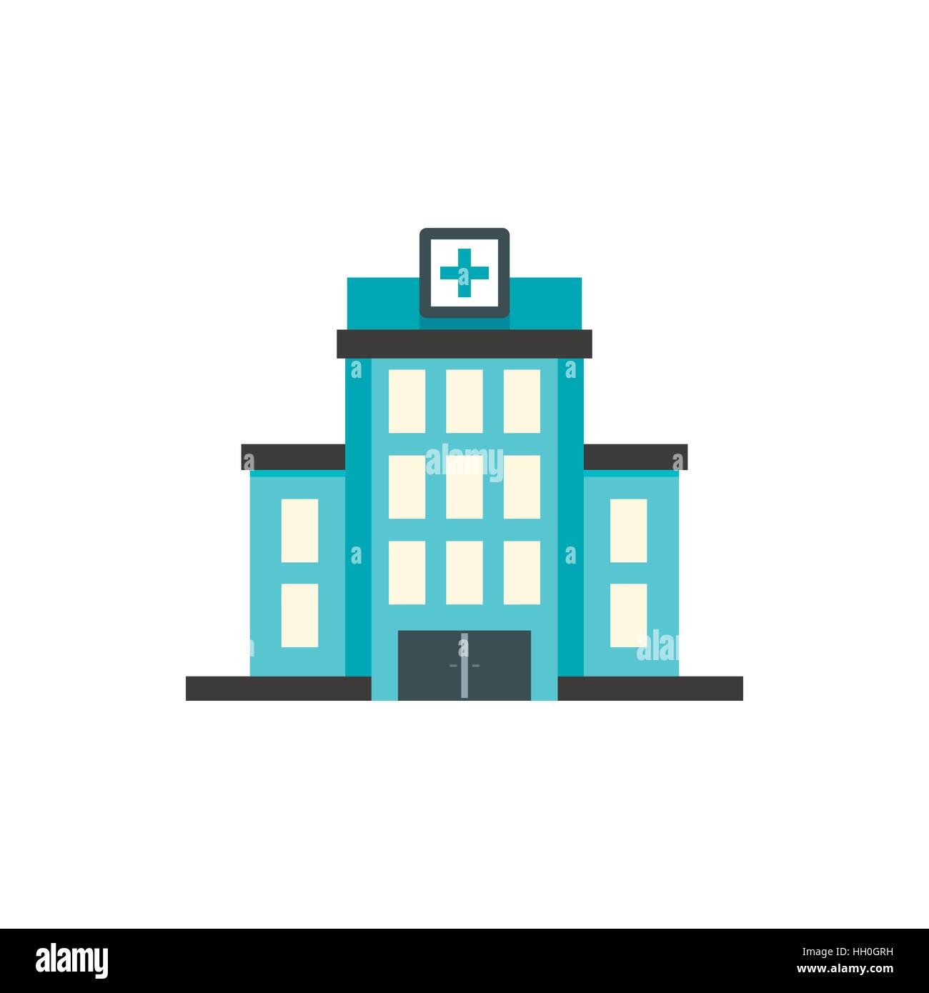 Hospital building icon, flat style Stock Vector Art & Illustration ... Hospital building icon, flat style Stock Vector Art & Illustration ...