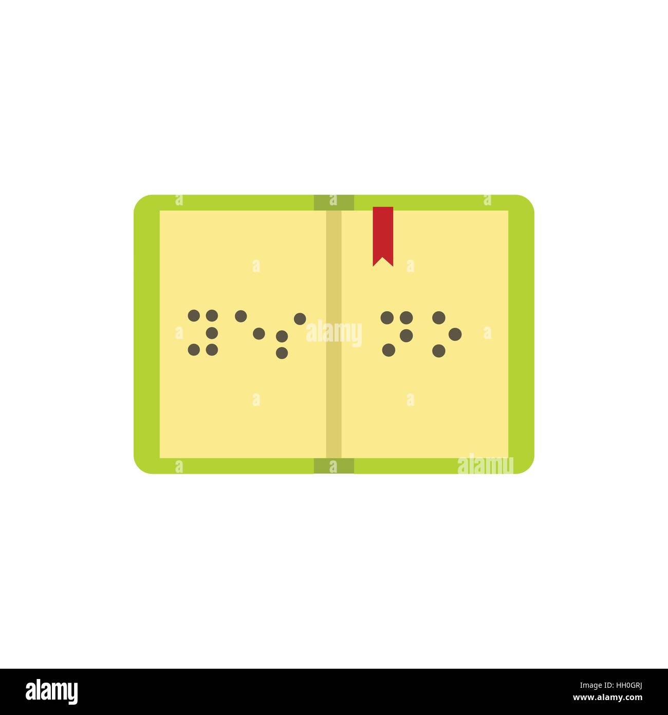 Reading braille book Stock Vector Images - Alamy