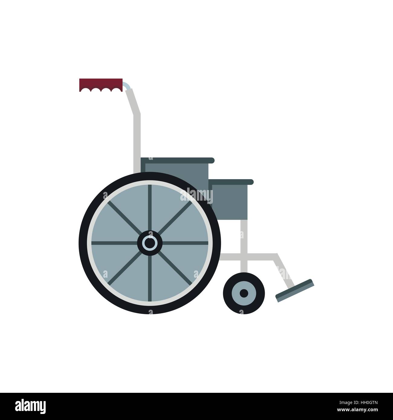 Wheelchair icon in flat style Stock Vector Image & Art - Alamy