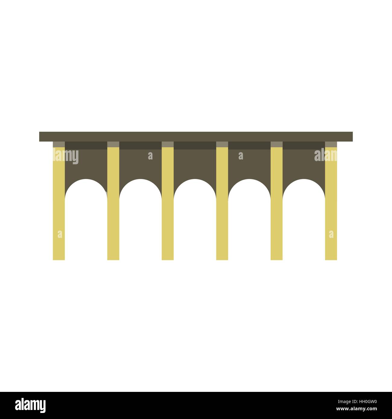 Arch bridge icon, flat style Stock Vector Image & Art - Alamy