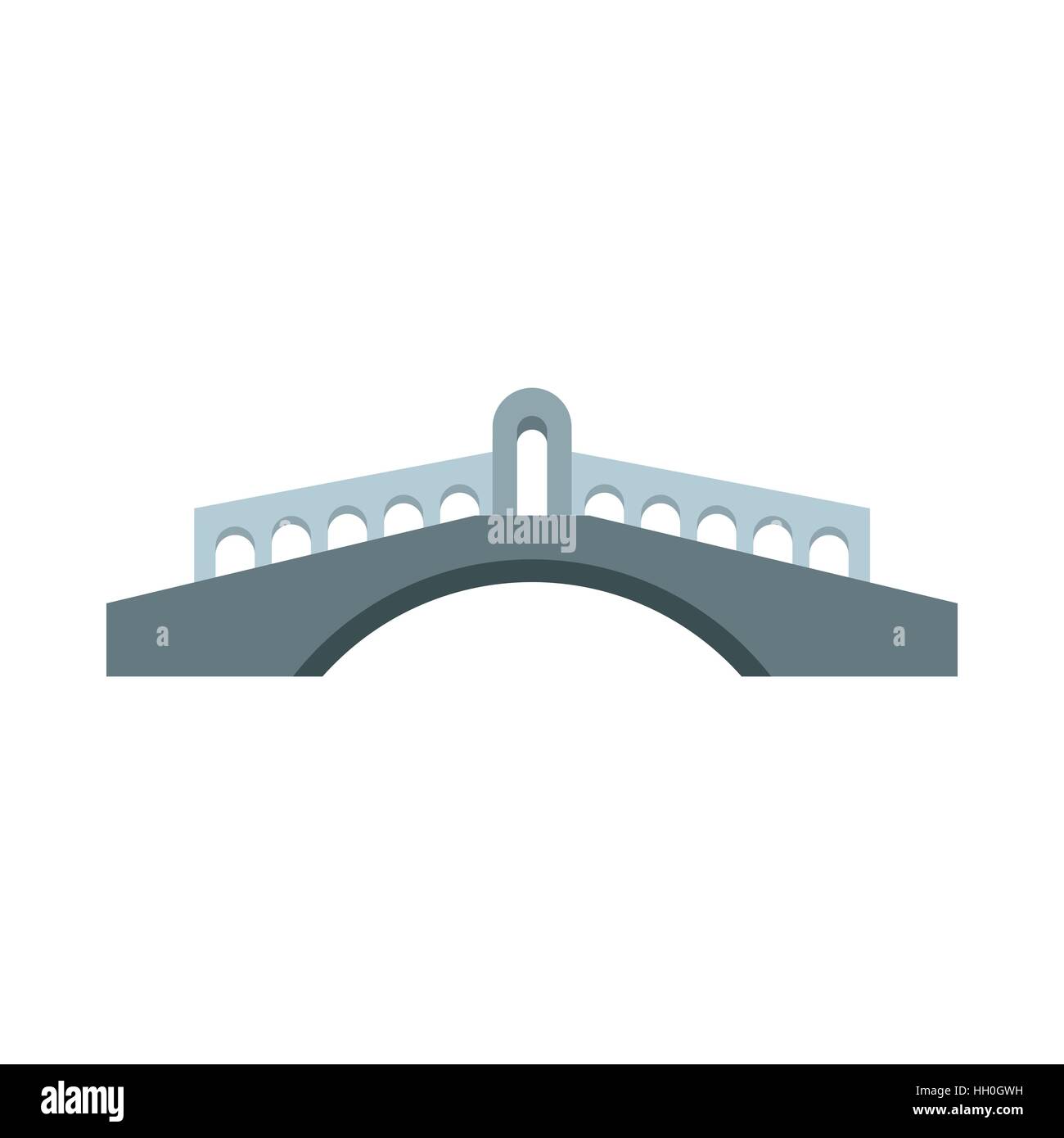 Stone bridge icon, flat style Stock Vector Image & Art - Alamy