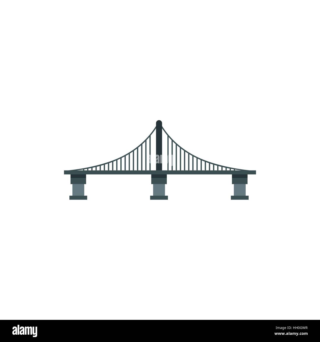 Wire cable suspension bridge Stock Vector Images - Alamy
