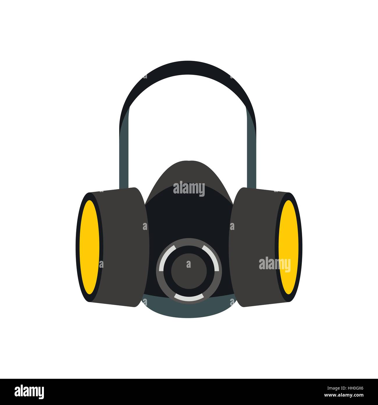 Respirator icon in flat style Stock Vector Image & Art - Alamy