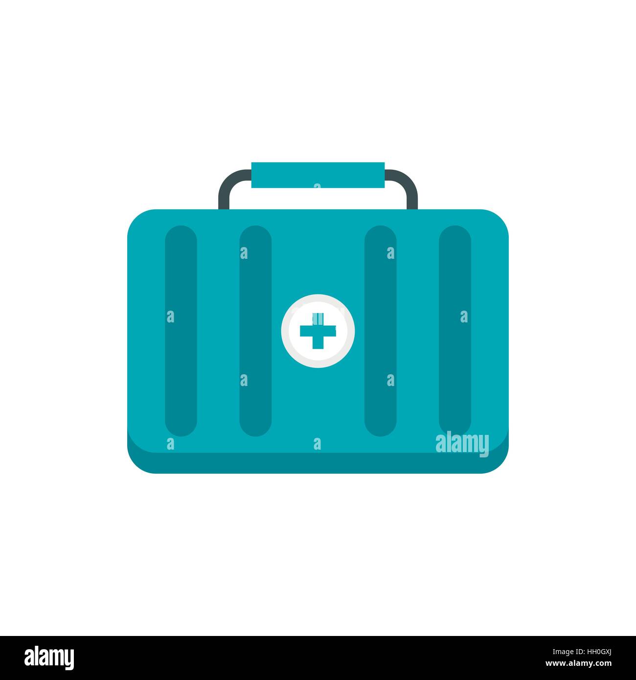 Blue first aid kit icon, flat style Stock Vector Image & Art - Alamy