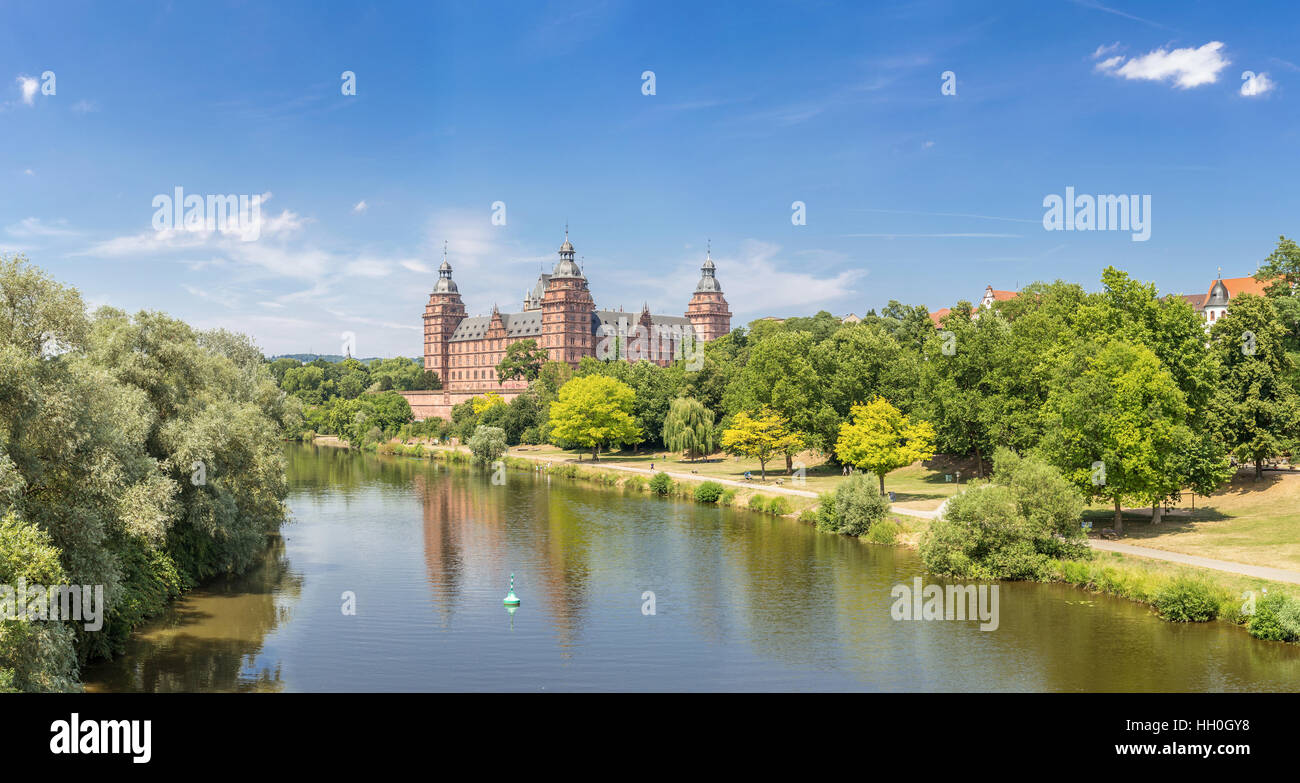 Frankfurt Johannisburg palace, Aschaffenburg Germany Panorama Stock ...