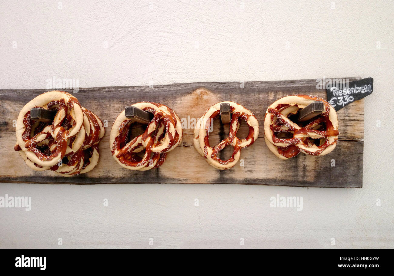 Board soft pretzels on hi-res stock photography and images - Alamy