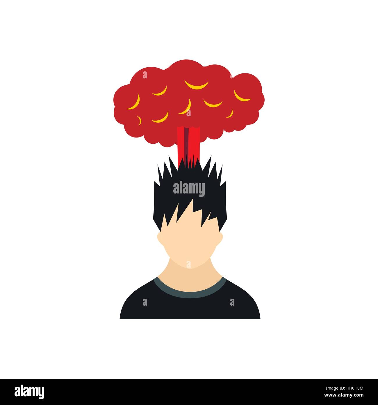 Man red cloud over Stock Vector Images - Alamy
