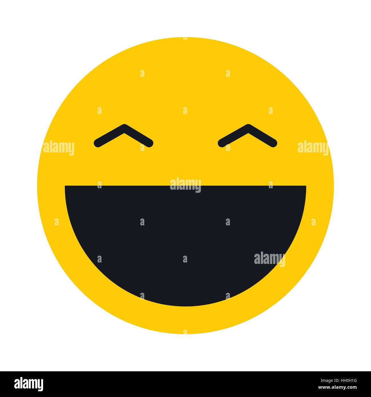 Laughing smiley icon, flat style Stock Vector Image & Art - Alamy