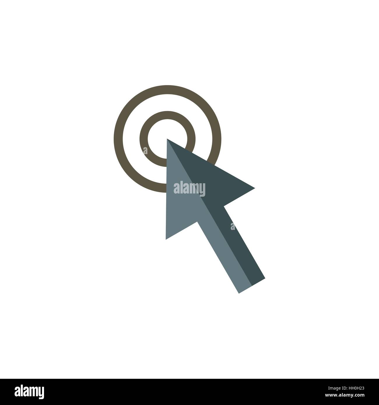 Cursor arrow clicks icon, flat style Stock Vector Image & Art - Alamy