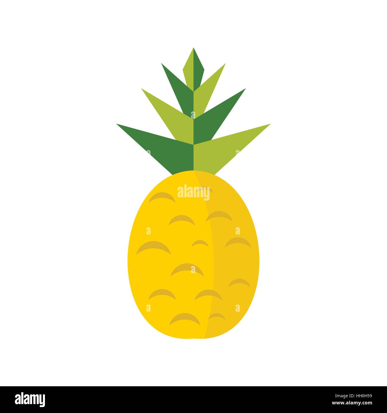 Pineapple icon in flat style Stock Vector Image & Art - Alamy