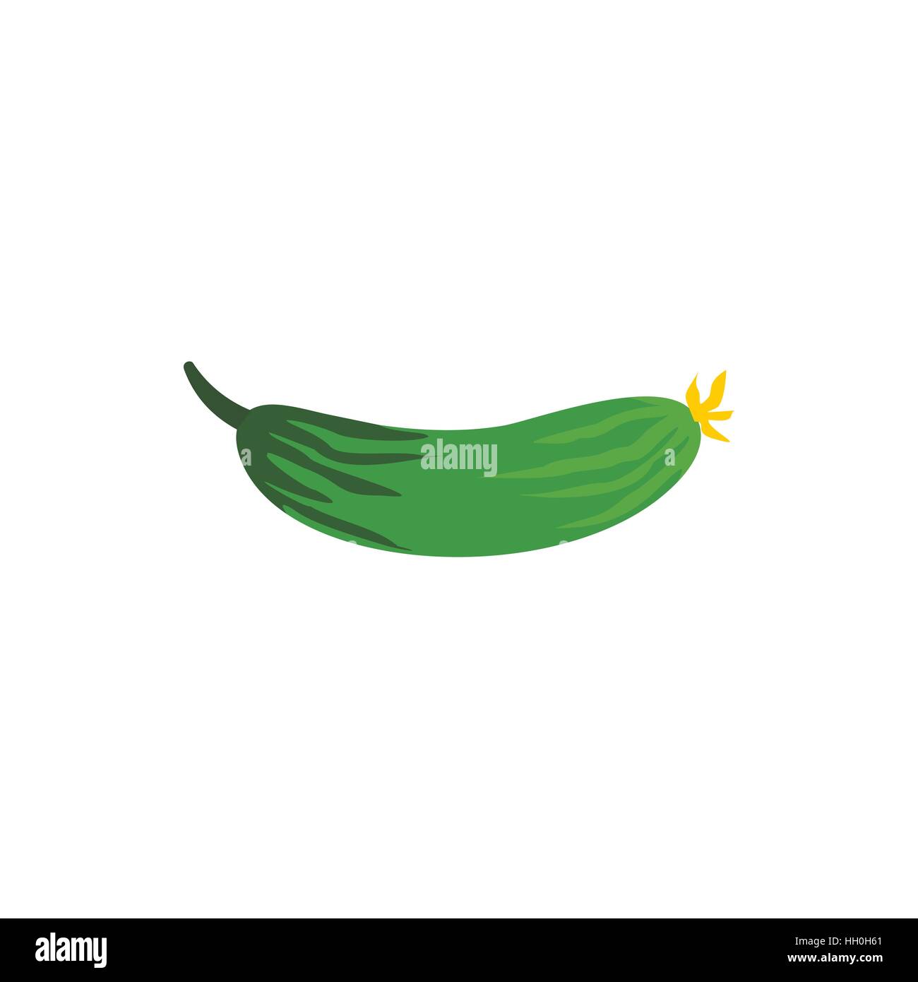 Fresh cucumber icon, flat style Stock Vector Image & Art - Alamy