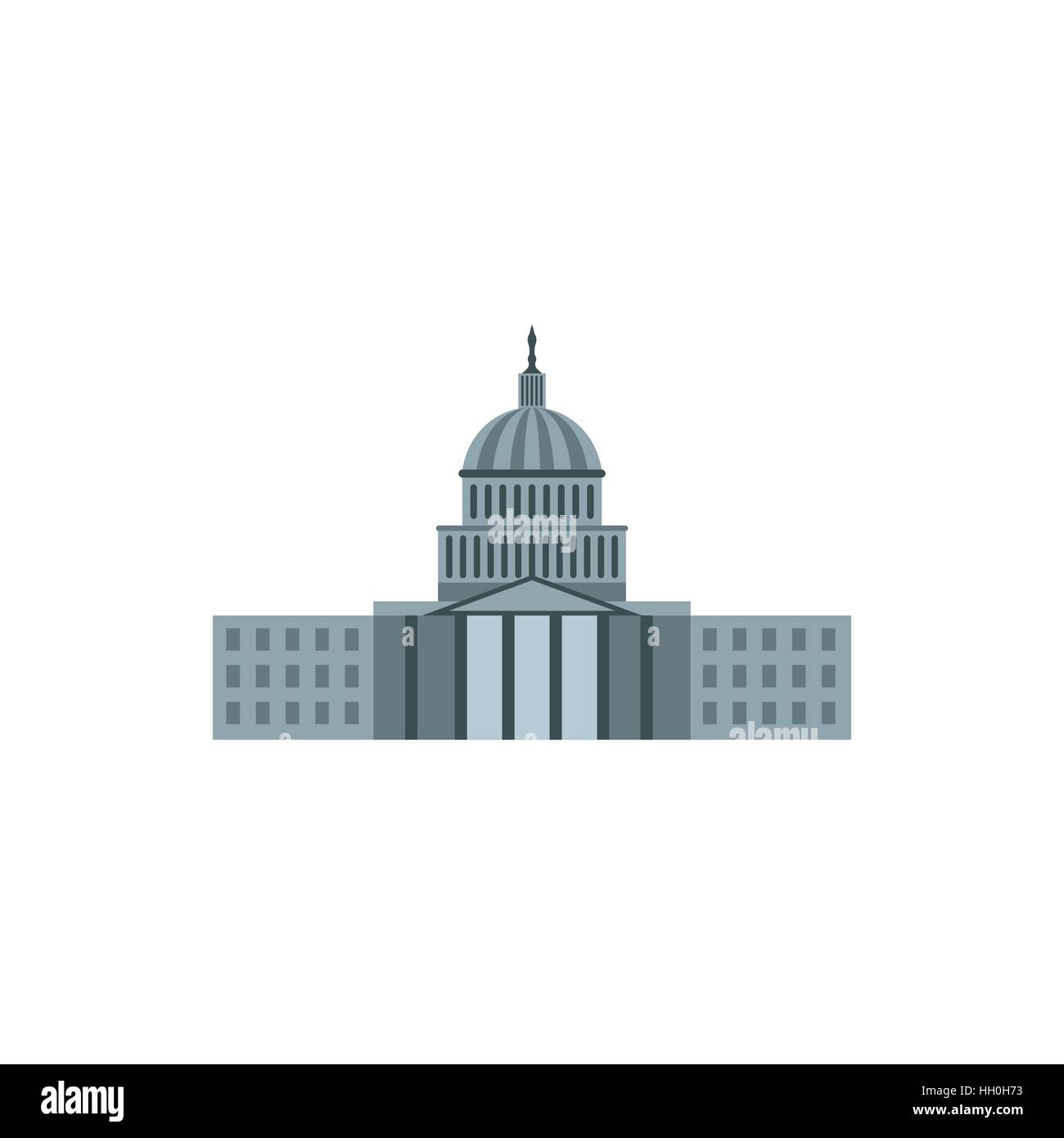 United States Capitol icon, flat style Stock Vector Image & Art - Alamy