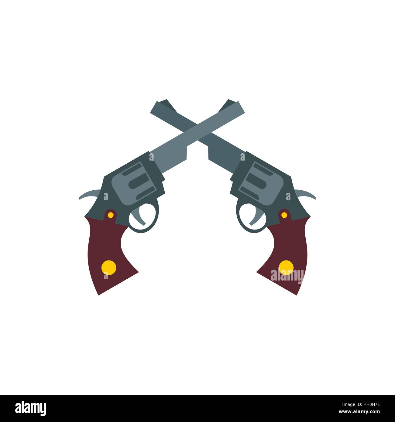 Crossed revolvers hi-res stock photography and images - Alamy