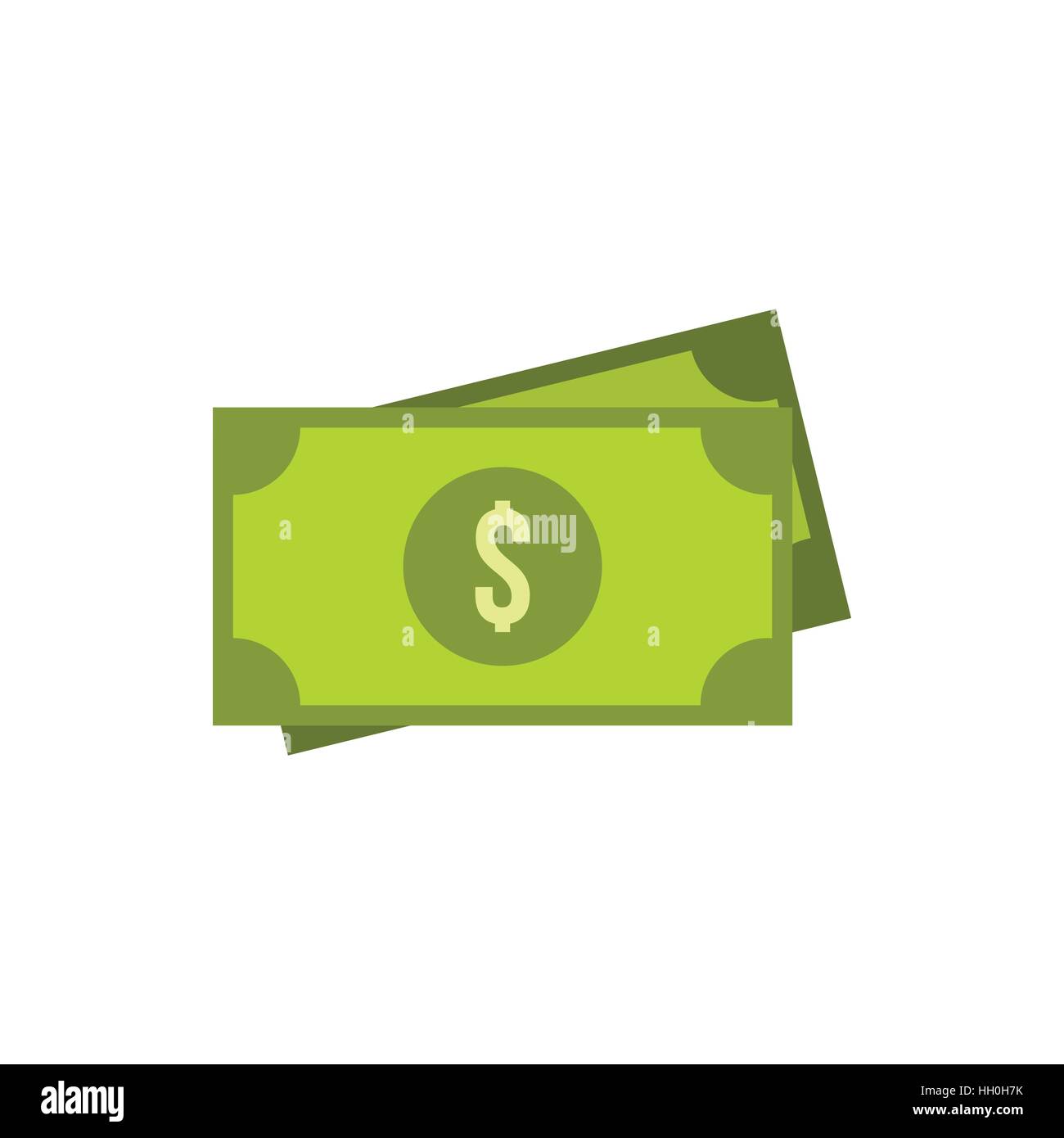 Dollar bills icon in flat style Stock Vector Image & Art - Alamy