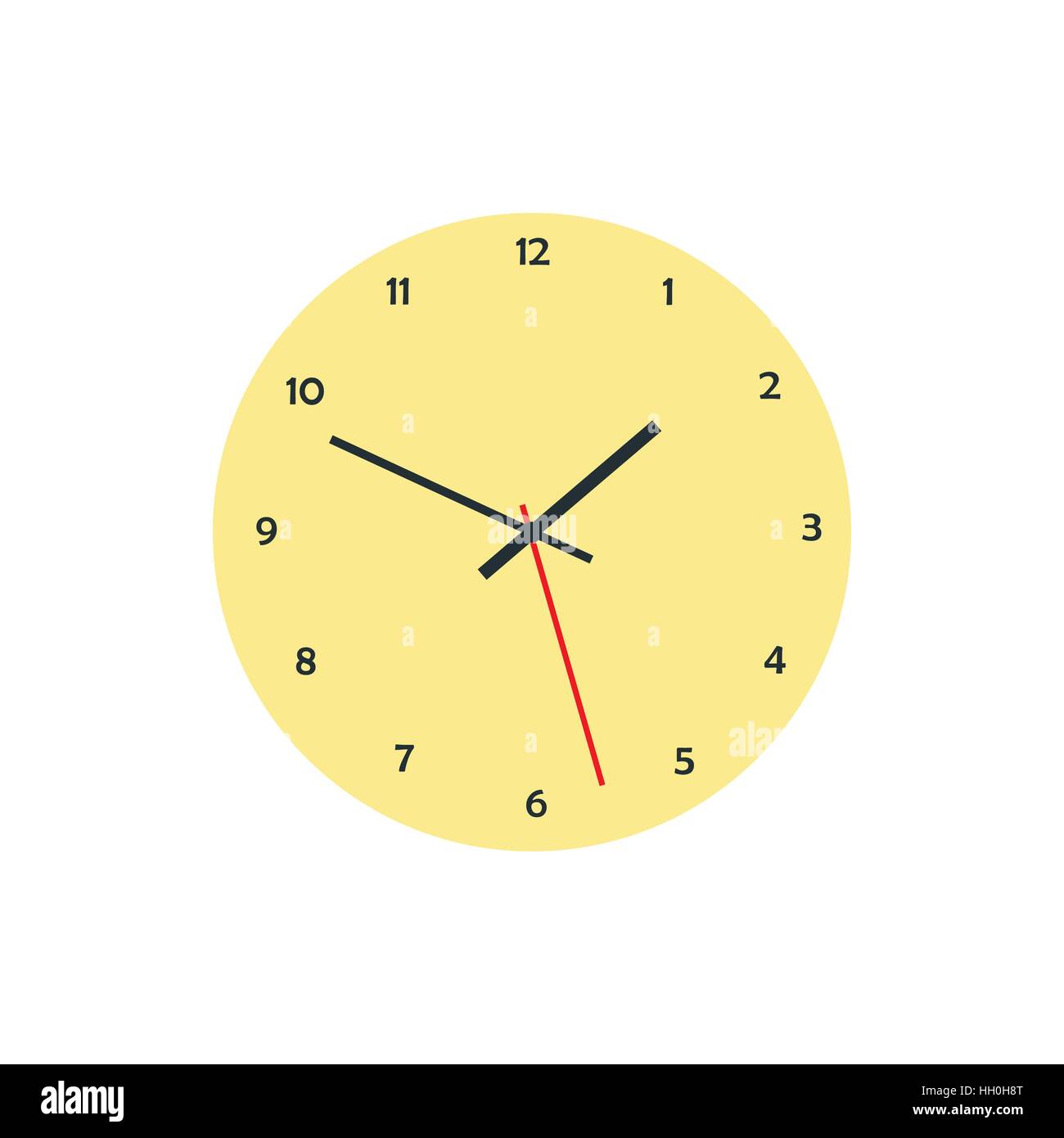 Analog clock in office Stock Vector Images - Alamy