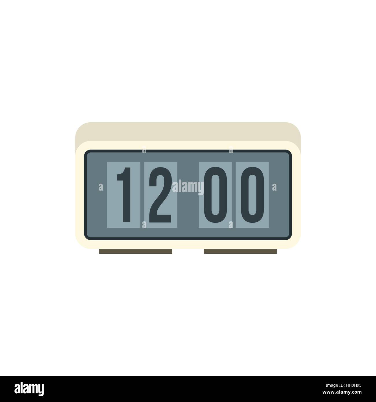 Digital alarm clock by bedside Stock Vector Images - Alamy