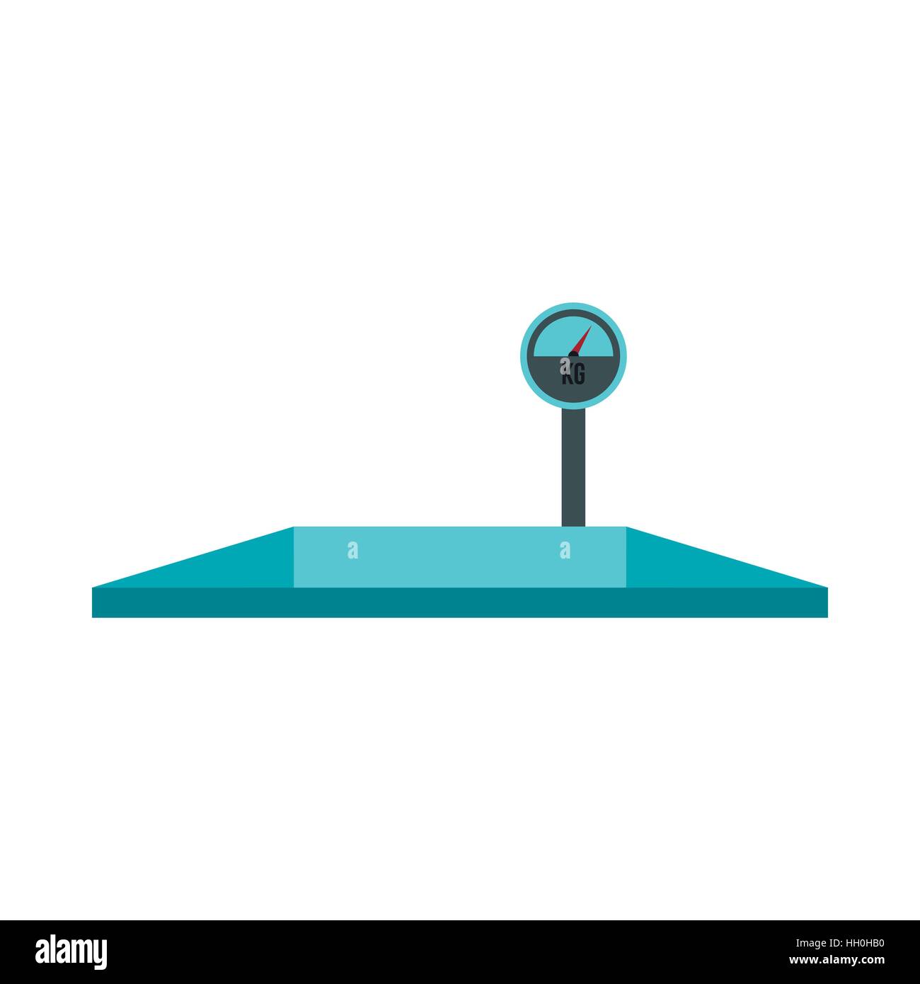 Truck scales icon, flat style Stock Vector Image & Art - Alamy