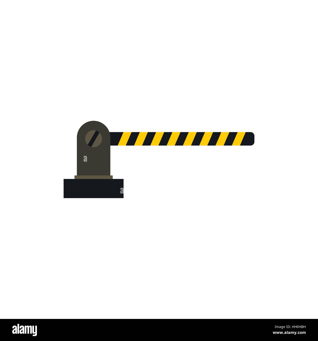 Gate in parking lot icon, flat style Stock Vector Image & Art - Alamy