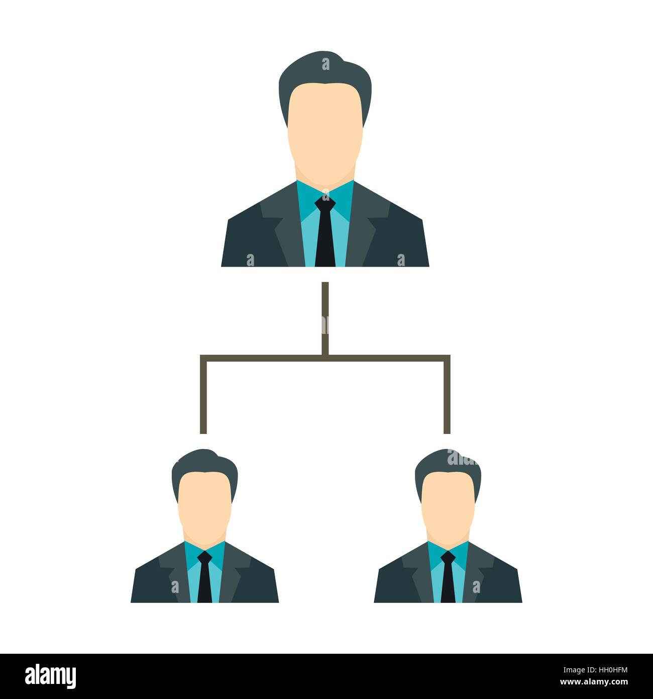 Company structure icon, flat style Stock Vector Image & Art - Alamy