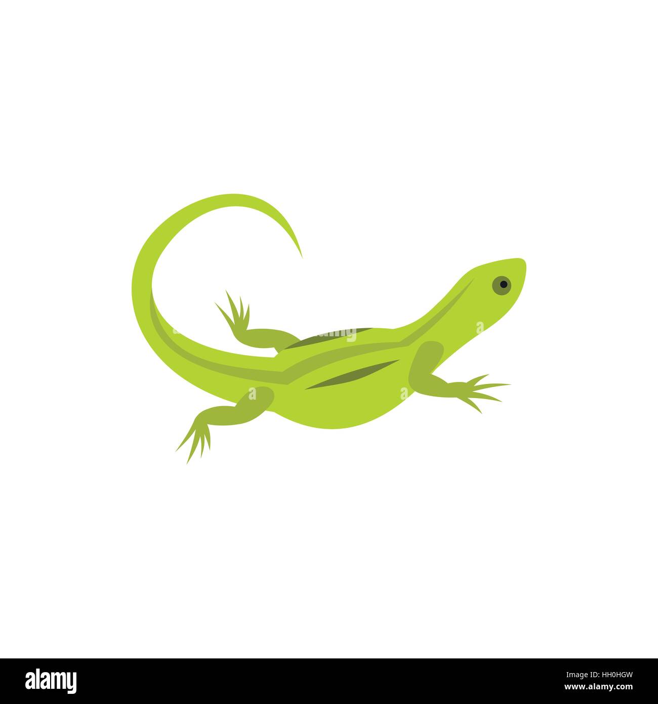 Lizard icon in flat style Stock Vector Image & Art - Alamy