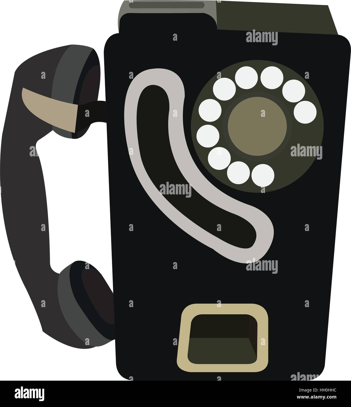 Isolated retro telepho Stock Vector Image & Art - Alamy