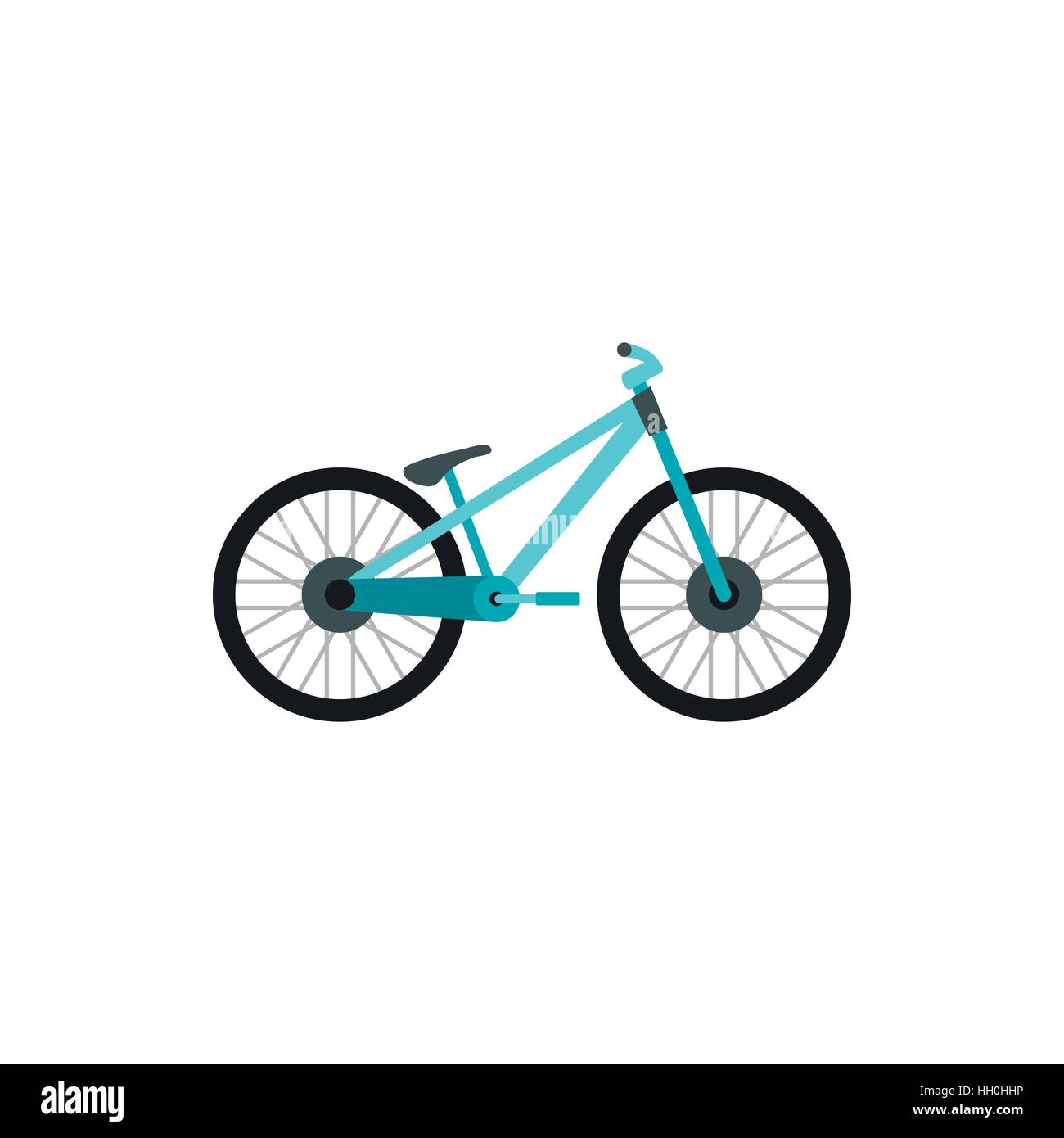 Mountain biker icon in Cut Out Stock Images & Pictures - Alamy