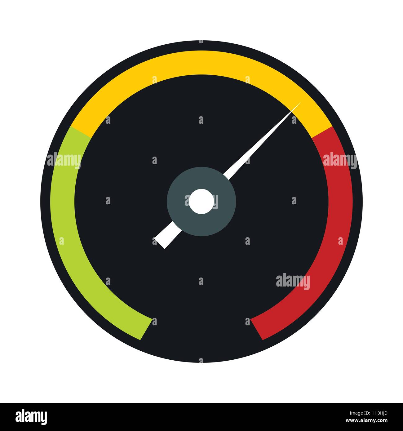 Tachometer icon in flat style Stock Vector Image & Art - Alamy