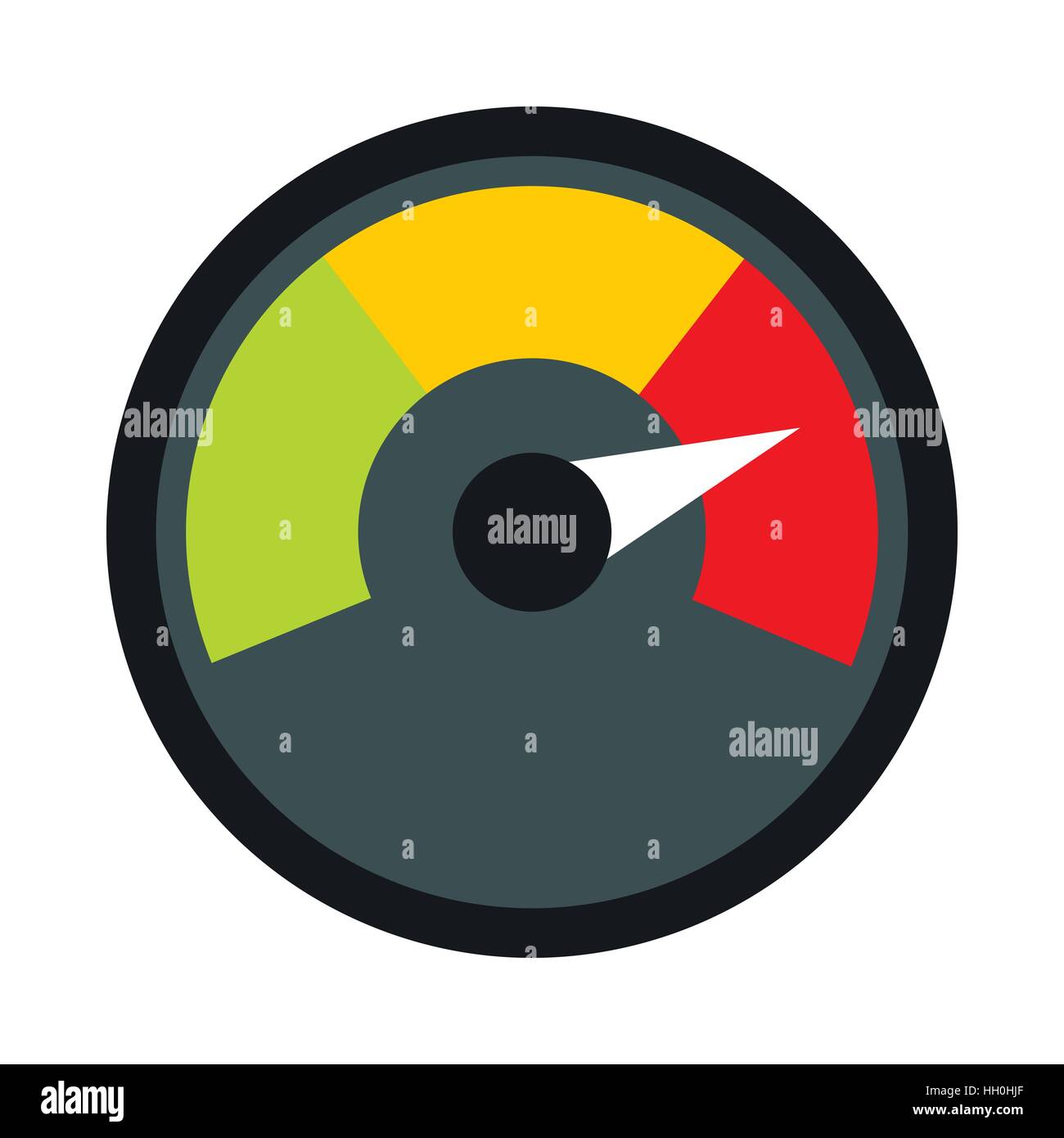 Tachometer icon in flat style Stock Vector Image & Art - Alamy